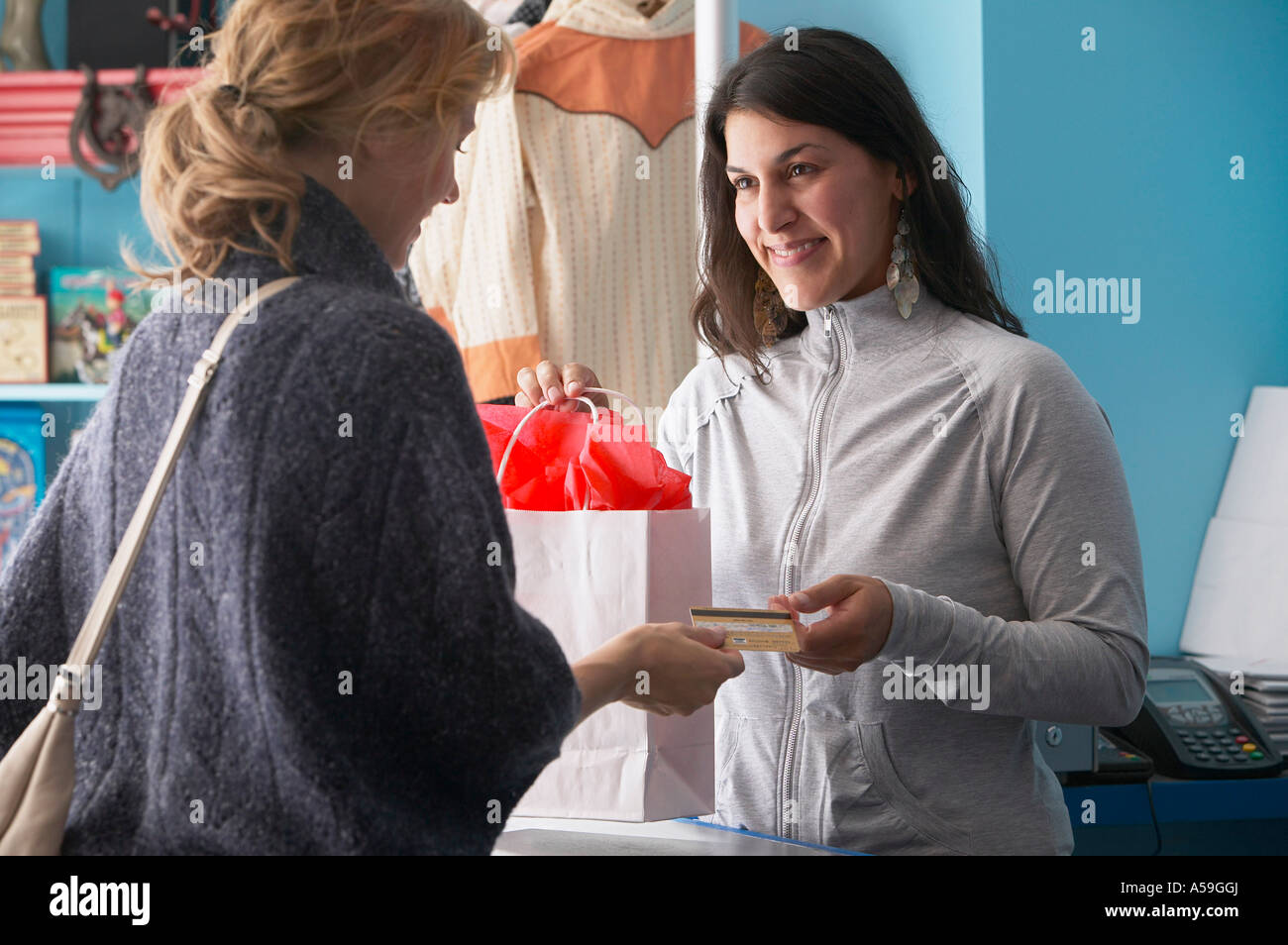 Shop Interior Cashier High Resolution Stock Photography and Images - Alamy