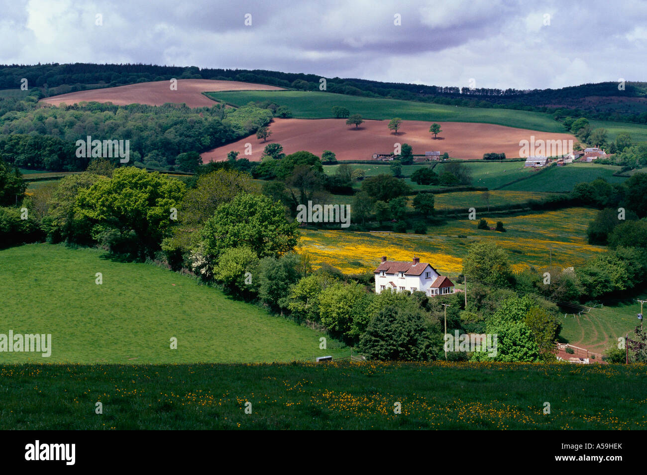 Overview of Farmland Stock Photo - Alamy