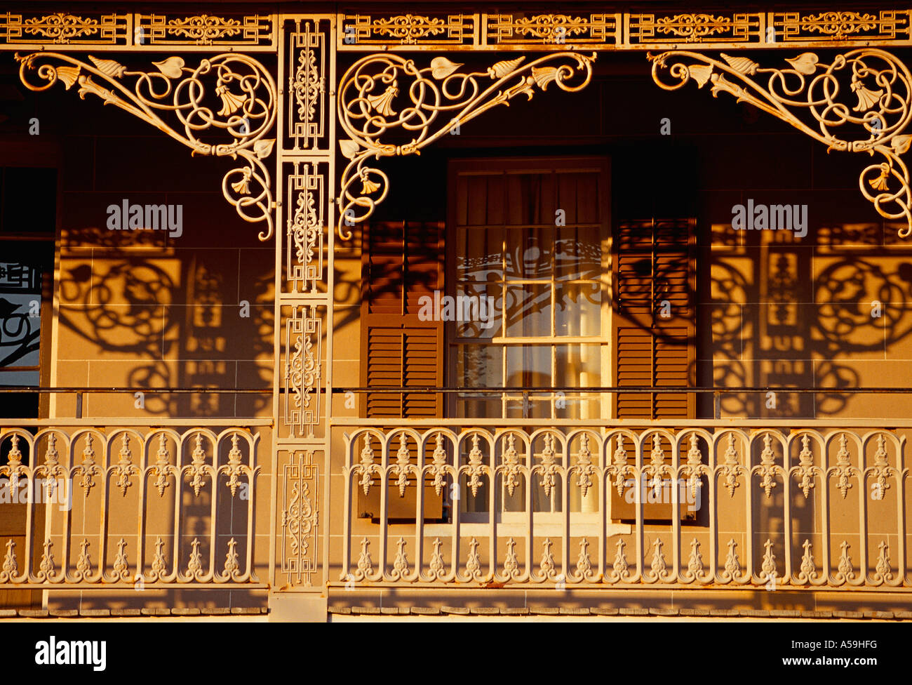 Ornate Porch on Building, Selma, Alabama, USA Stock Photo - Alamy