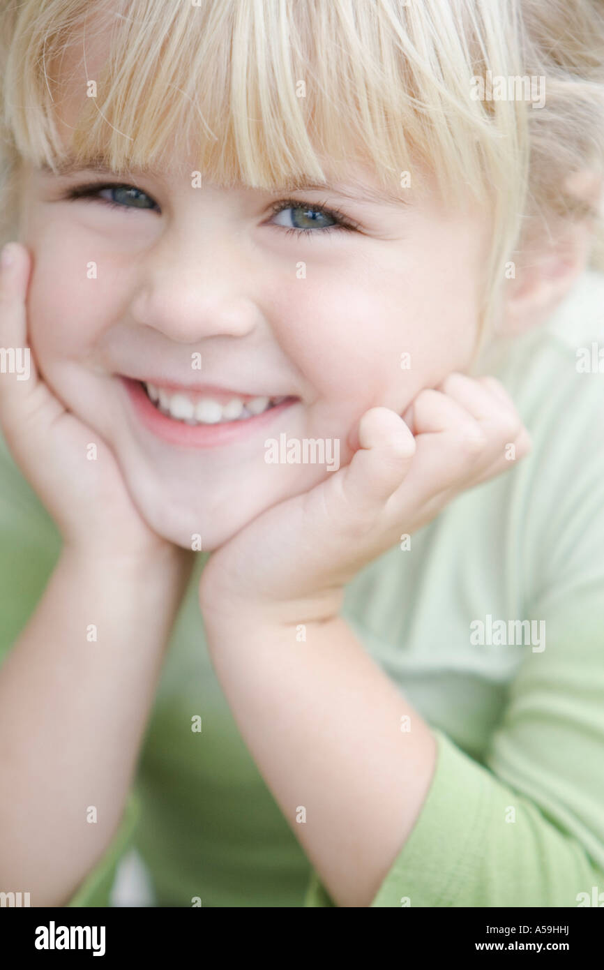 Portrait of Little Girl Stock Photo - Alamy