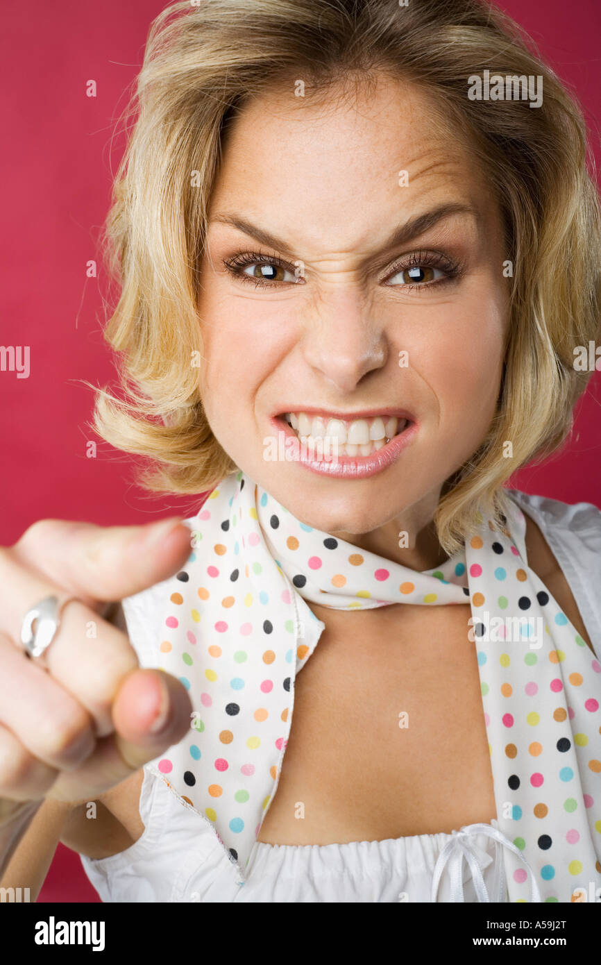 Woman fighting expressive hi-res stock photography and images - Alamy