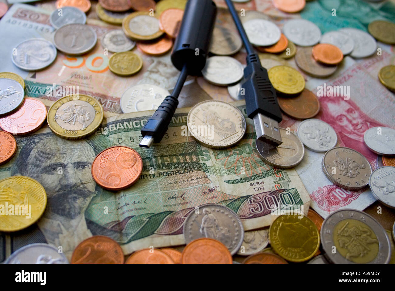 Brass coins in pocket hi-res stock photography and images - Alamy