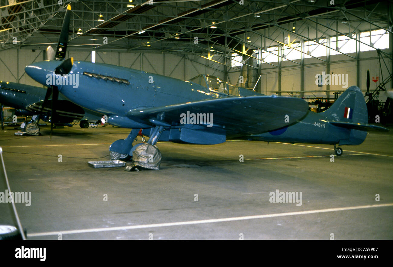 Photo reconnaissance Spitfire in blue paint Stock Photo - Alamy