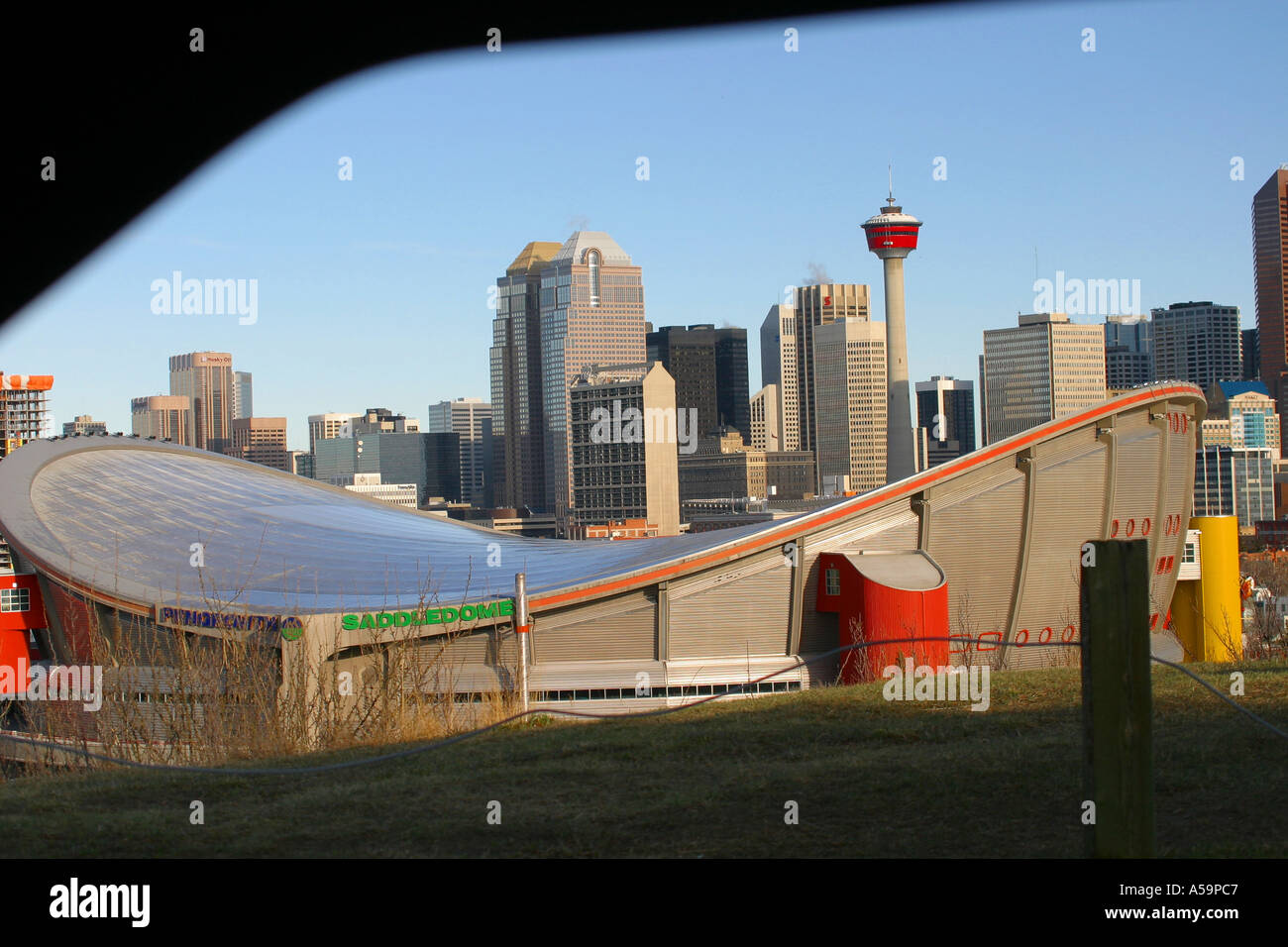 CITY OF CALGARY Calgary Tower Alberta Canada Stock Photo - Alamy