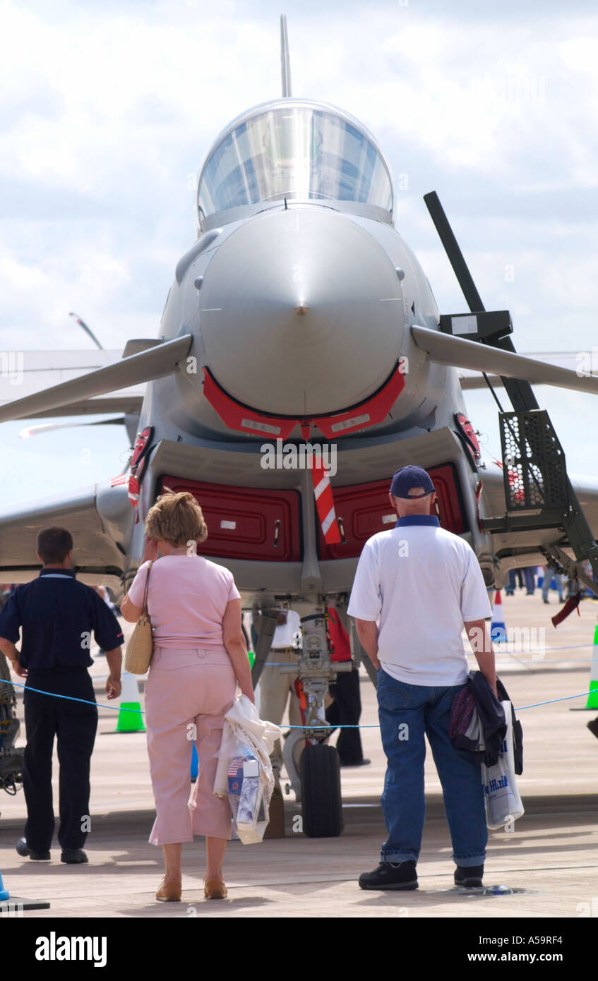 THE ROYAL INTERNATIONAL AIR TATTOO RAF FAIRFORD Visitors looking at the ...