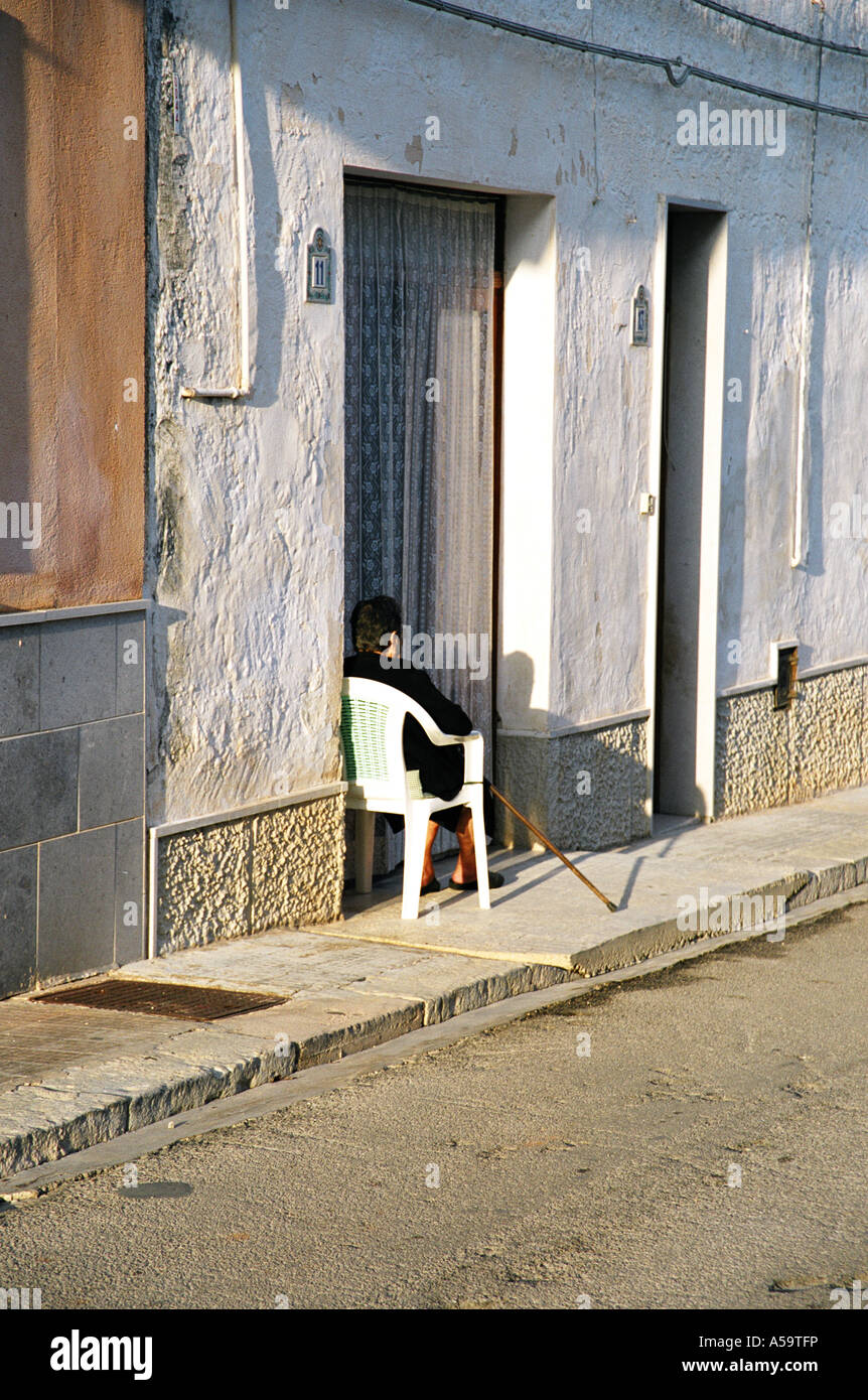 Old italian lady hi-res stock photography and images - Alamy