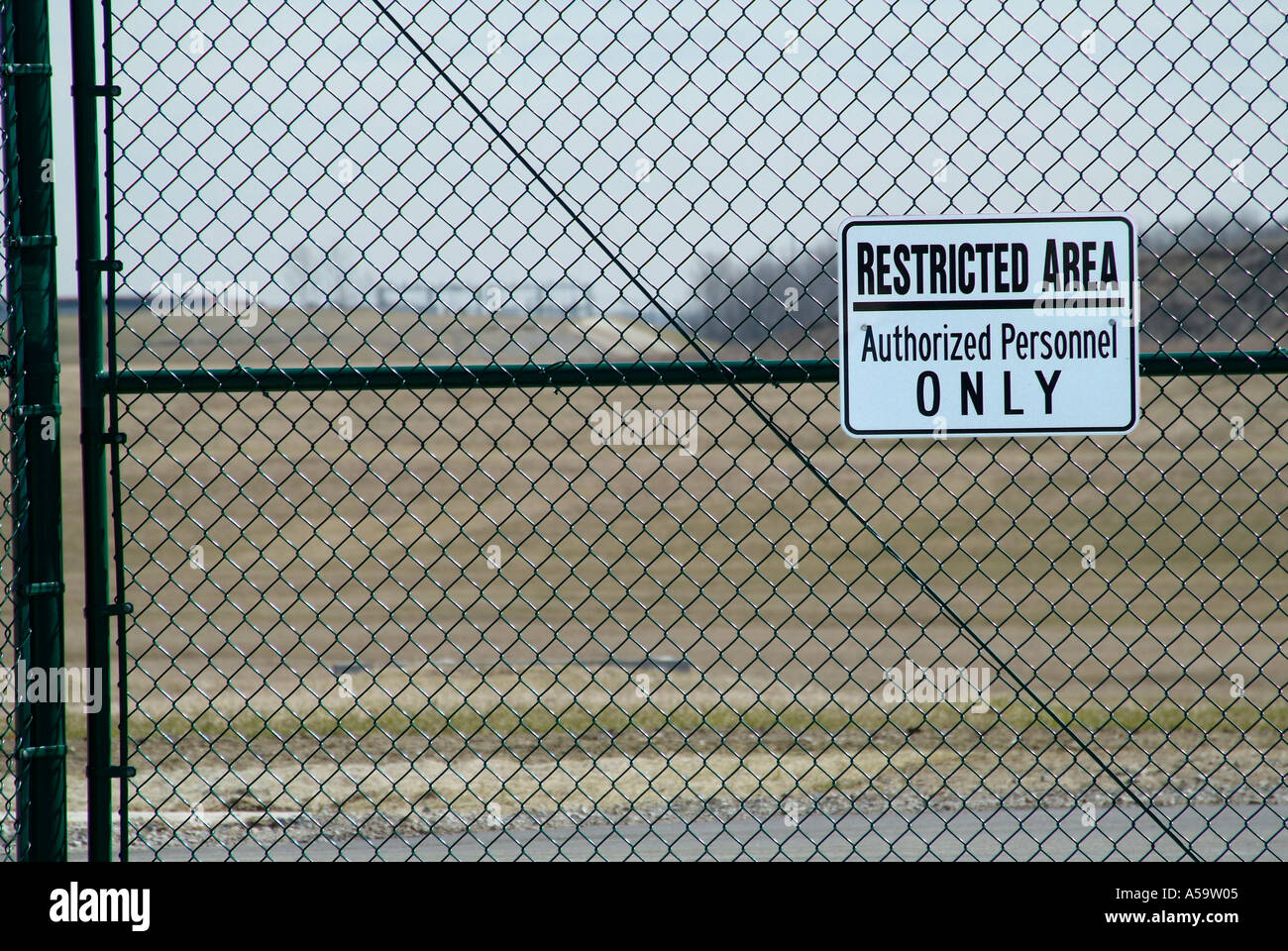 Airport Restricted Area Warning Sign Stock Photos & Airport Restricted ...