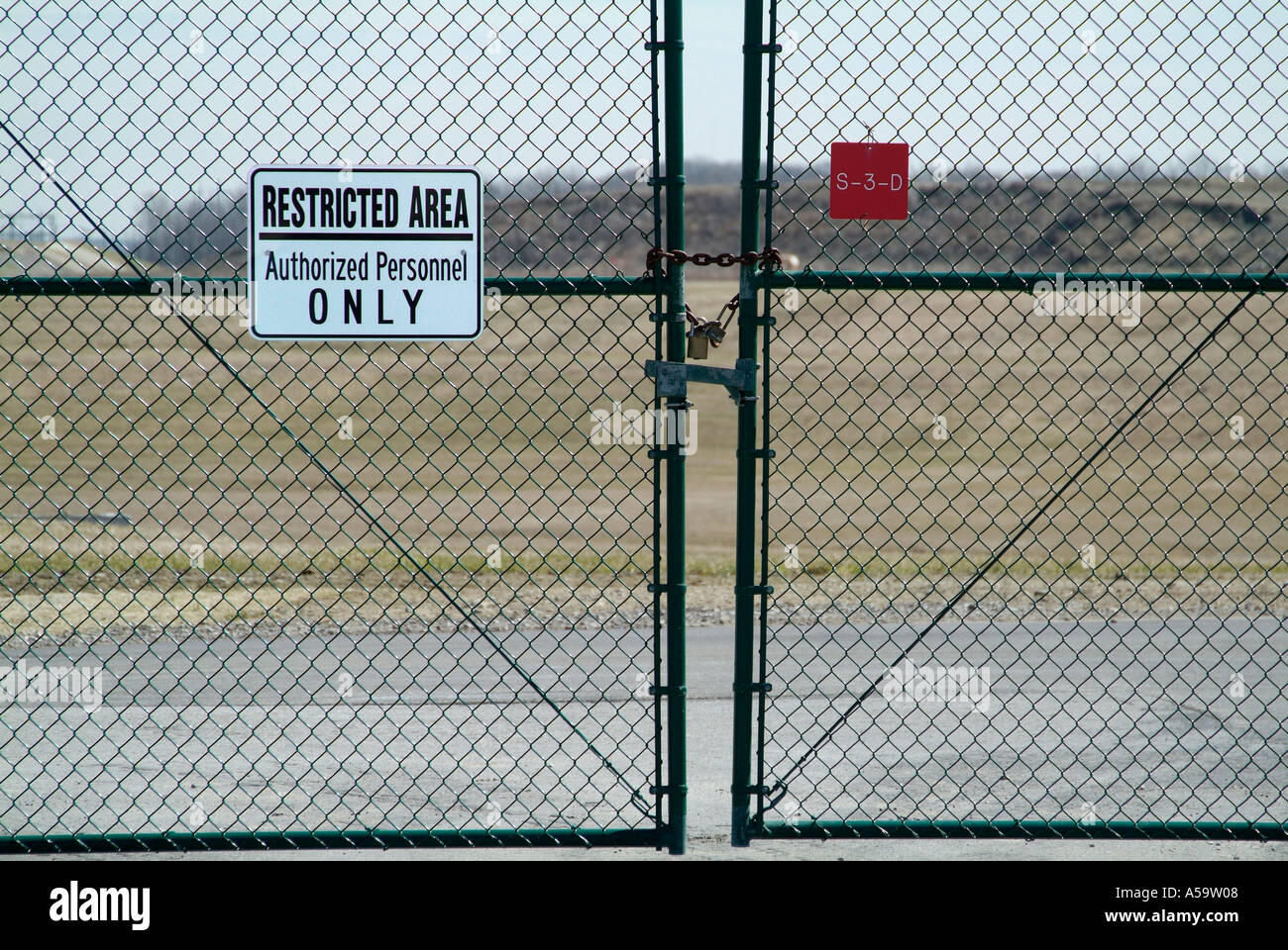 Cleveland Ohio Hopkins airport restricted security area and authorized ...