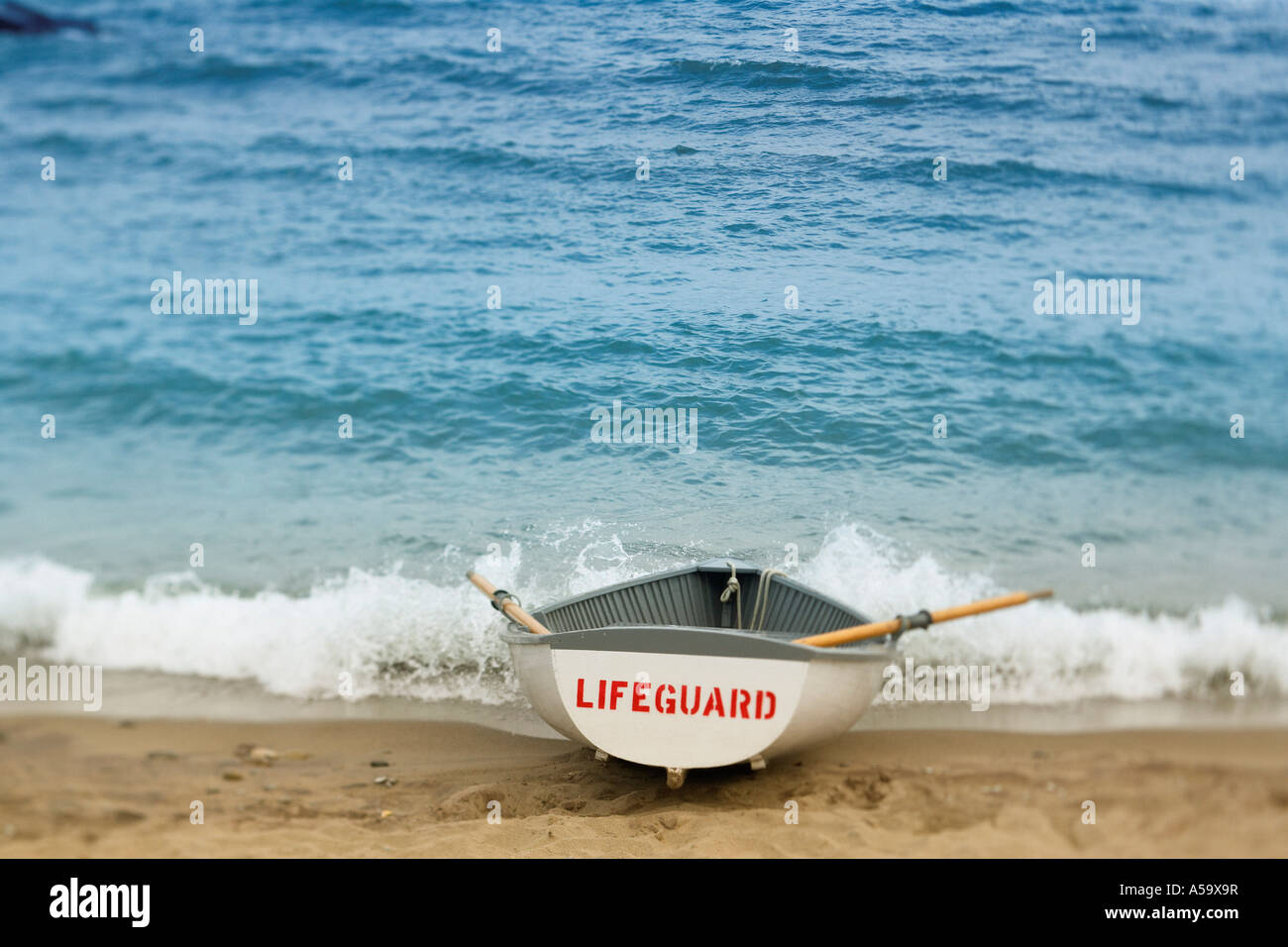 Lifeguard Boat on Water Stock Photo - Alamy