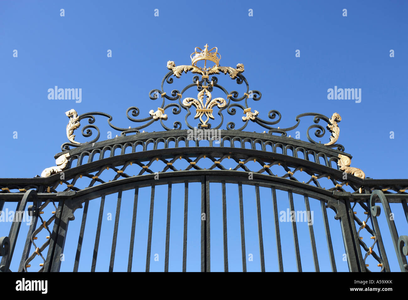 Close-Up of Gate, Palacio Real, San Ildefonso, Spain Stock Photo - Alamy