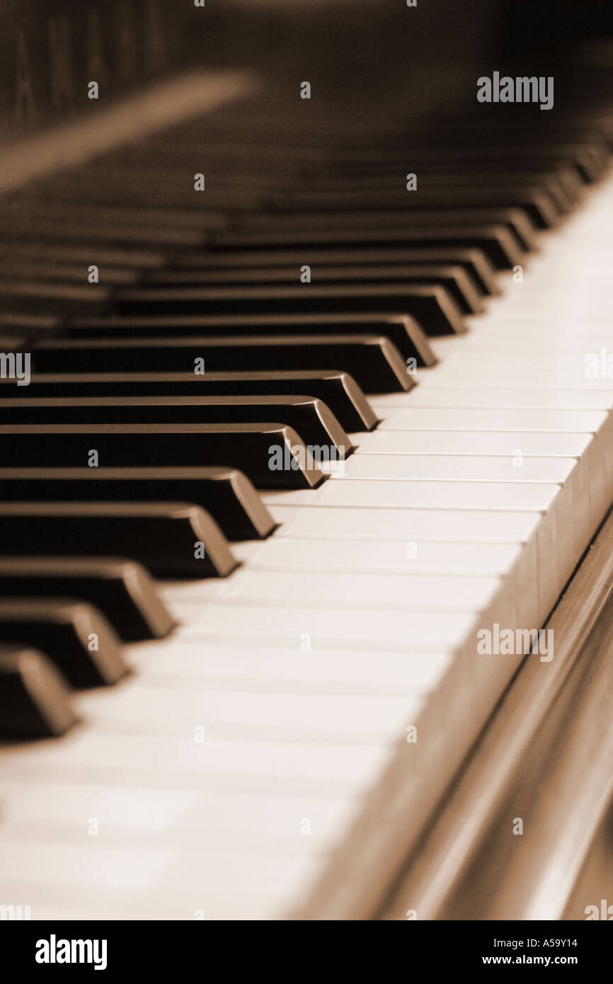 Closeup of piano keys Stock Photo - Alamy
