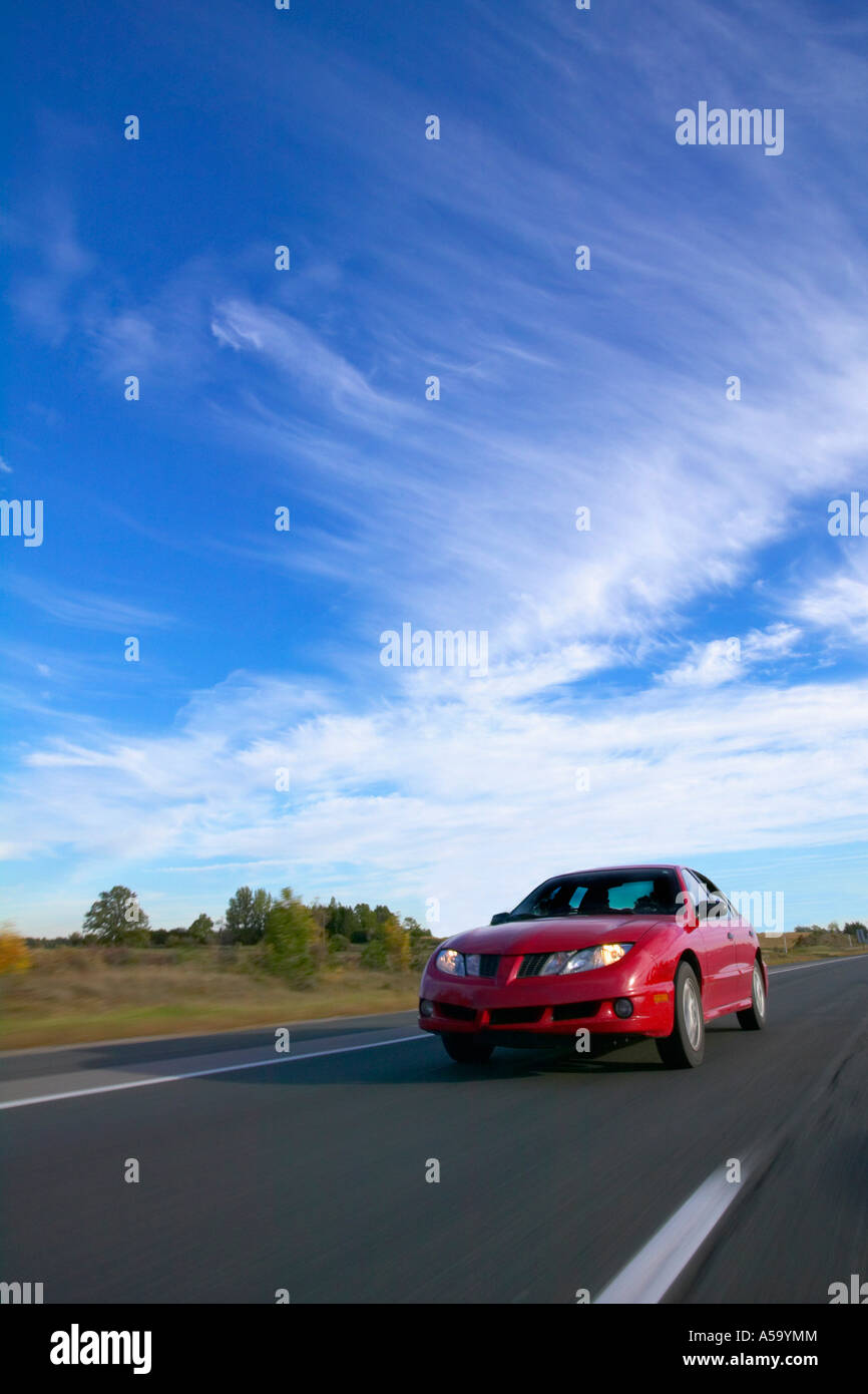 Car on Highway Stock Photo - Alamy