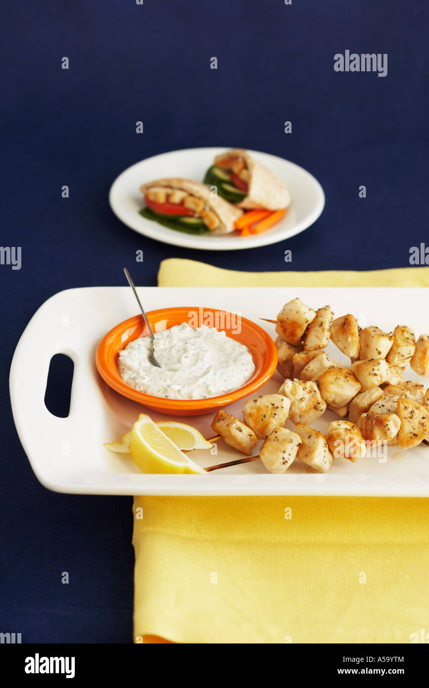 Chicken kabab set hi-res stock photography and images - Alamy
