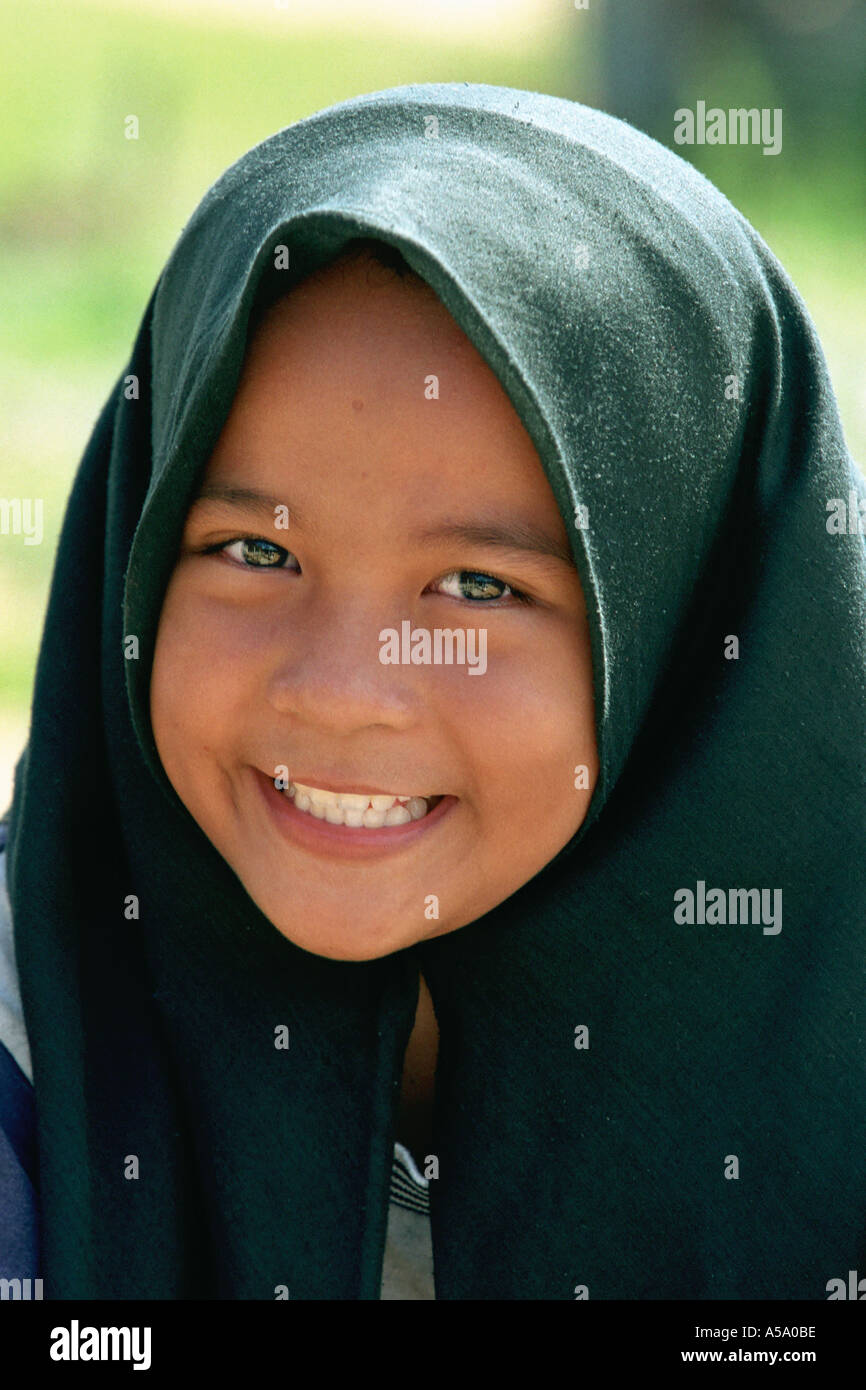 Malaysian young girl portrait Stock Photo - Alamy