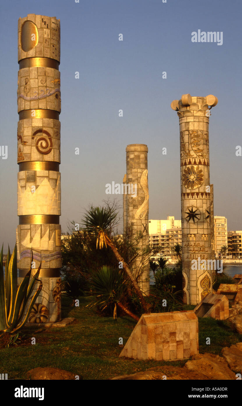 Totem pole monument Torrevieja Costa Blanca Spain Stock Photo - Alamy