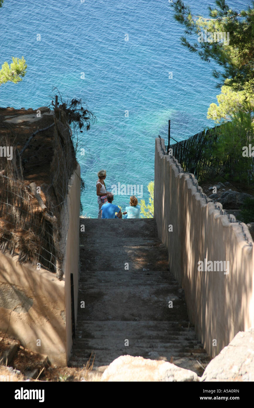 STEPS TO SEA Stock Photo - Alamy