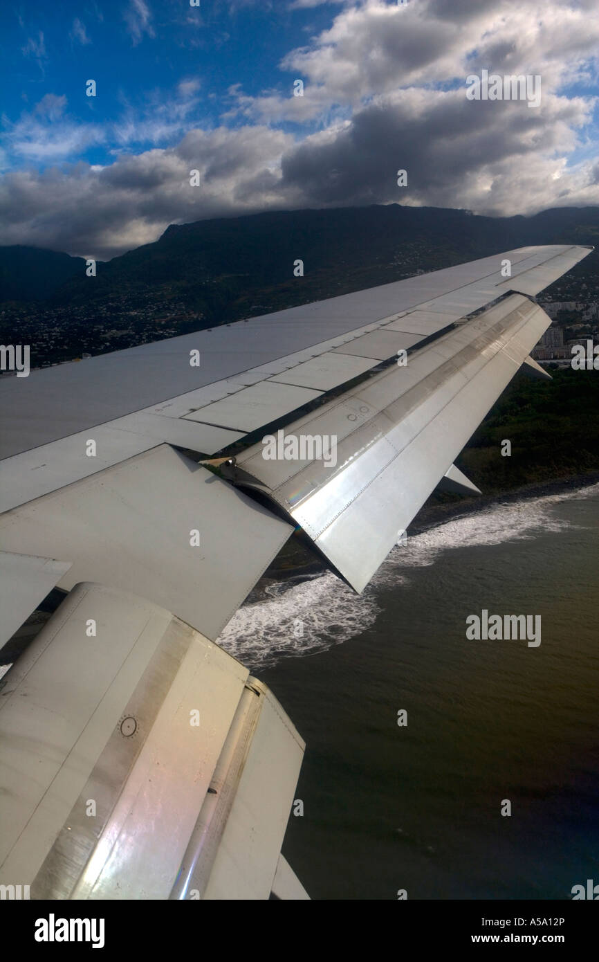 A glimpse of "Réunion" from aircraft before landing Stock Photo - Alamy