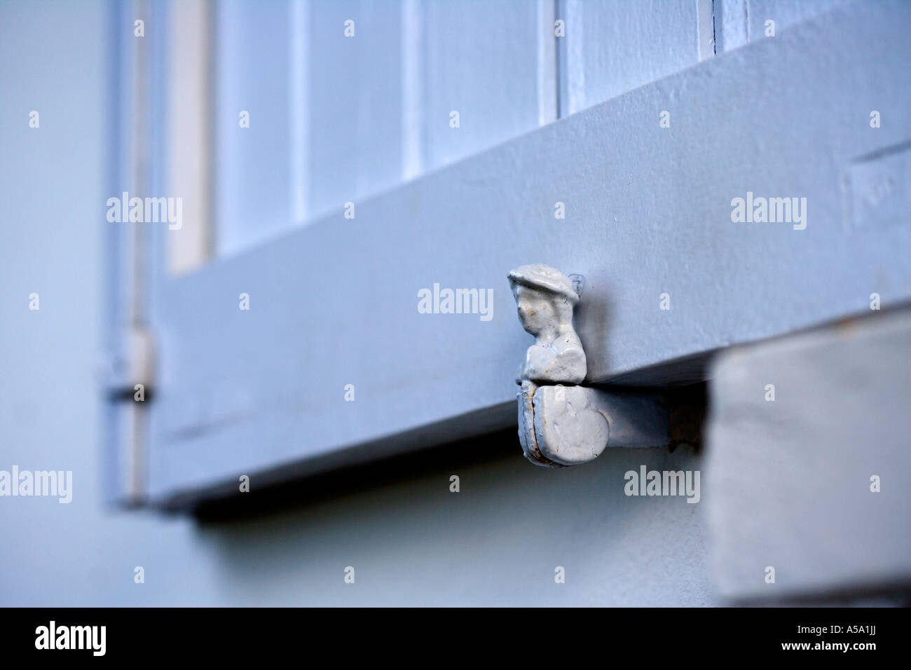 Secures traditional external heavy wooden shutter hi-res stock ...