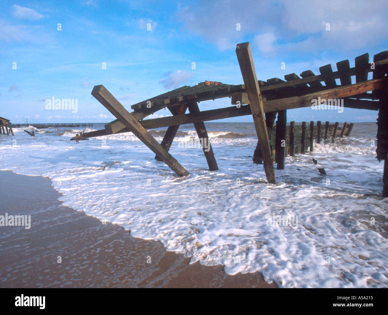Revetment happisburgh, norfolk hi-res stock photography and images - Alamy