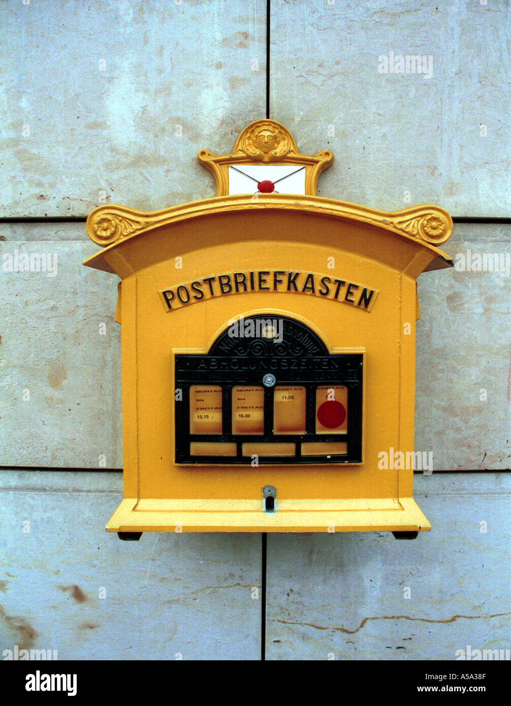 German post box Dresden Stock Photo - Alamy