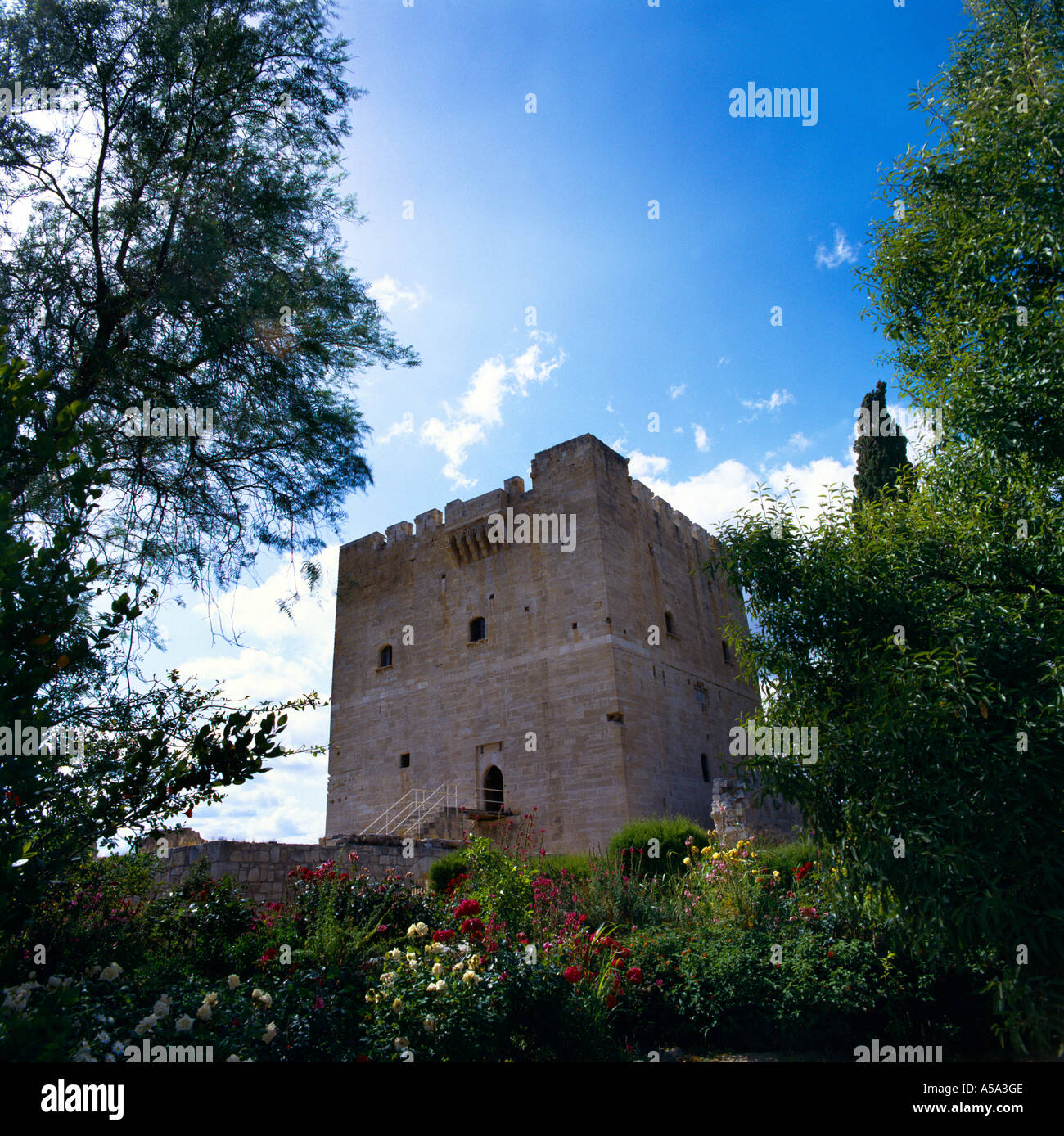 Limassol Cyprus Kolossi Castle Former Crusader Stronghold Present ...