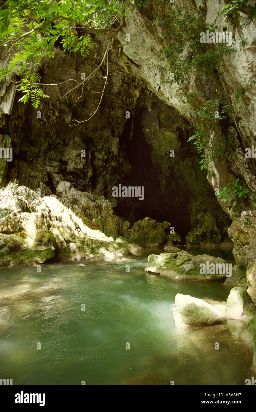 Blue creek cave belize hi-res stock photography and images - Alamy