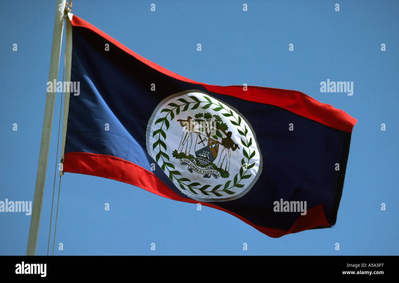 Belizean flag hi-res stock photography and images - Alamy