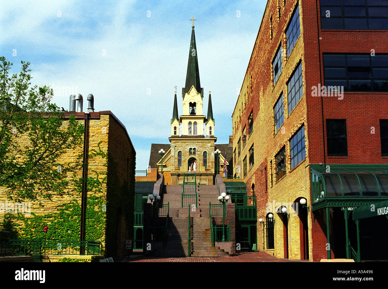 Old Saint Anthony Riverside Minneapolis Minnesota Stock Photo - Alamy