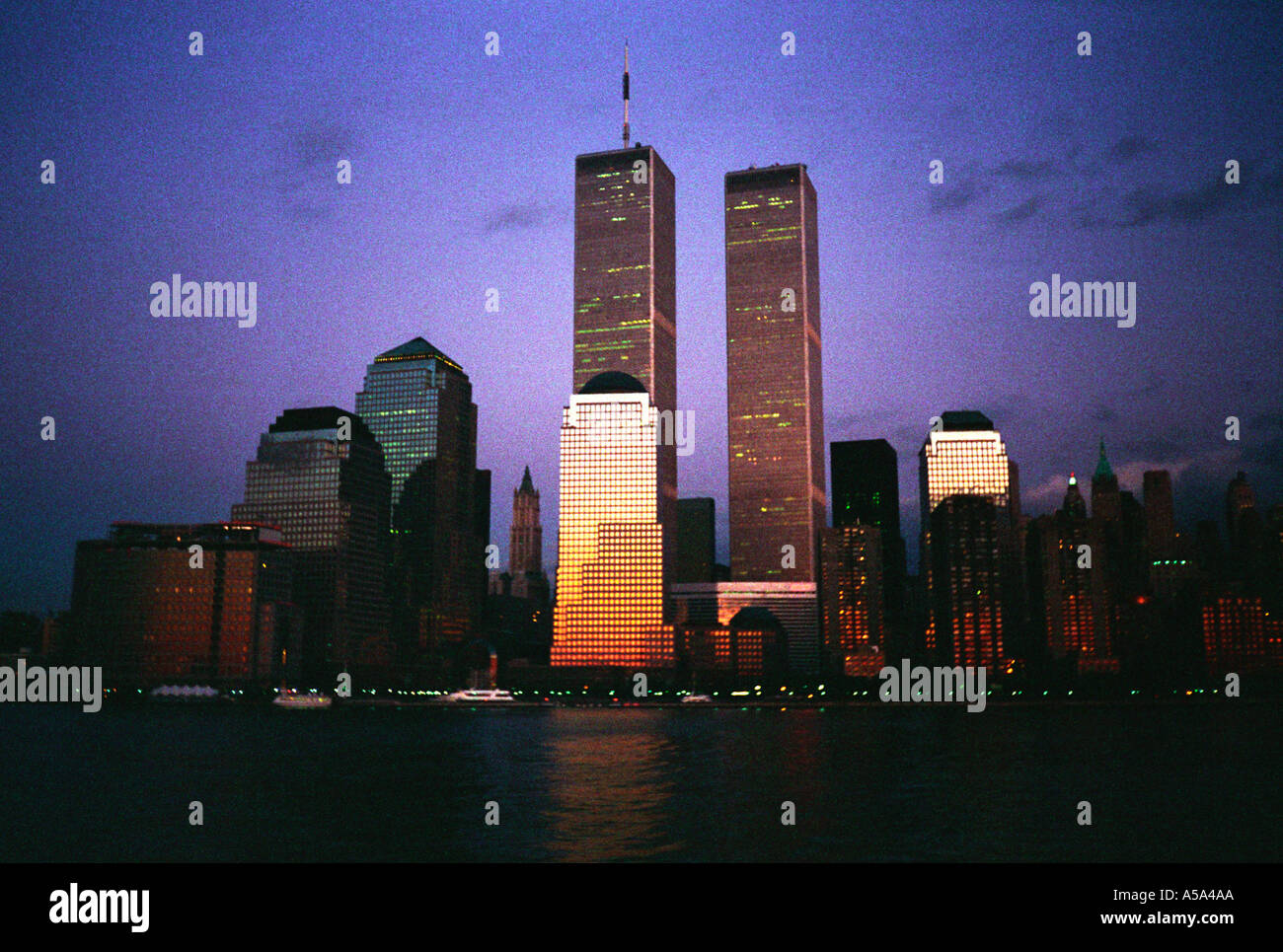 World Trade Center at Sunset New York City Stock Photo - Alamy