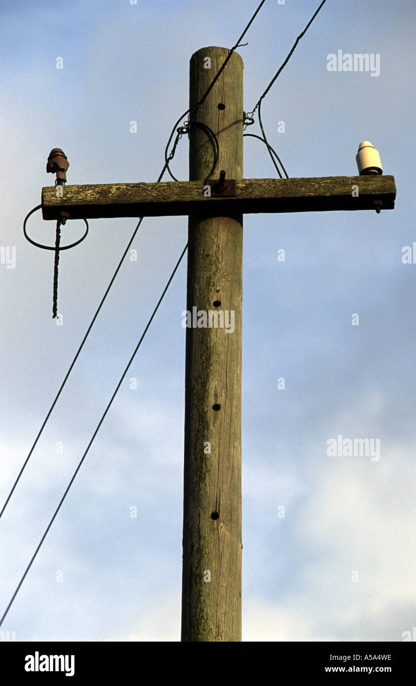 Old telephone lines hi-res stock photography and images - Alamy