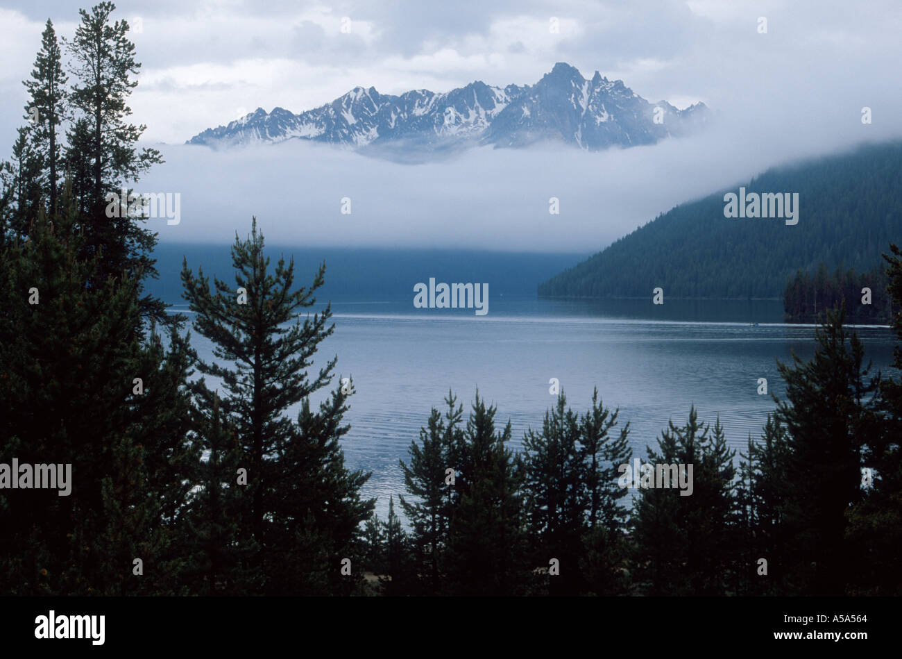 Redfish Lake Stanley Sawtooth National Forest Stock Photo - Alamy