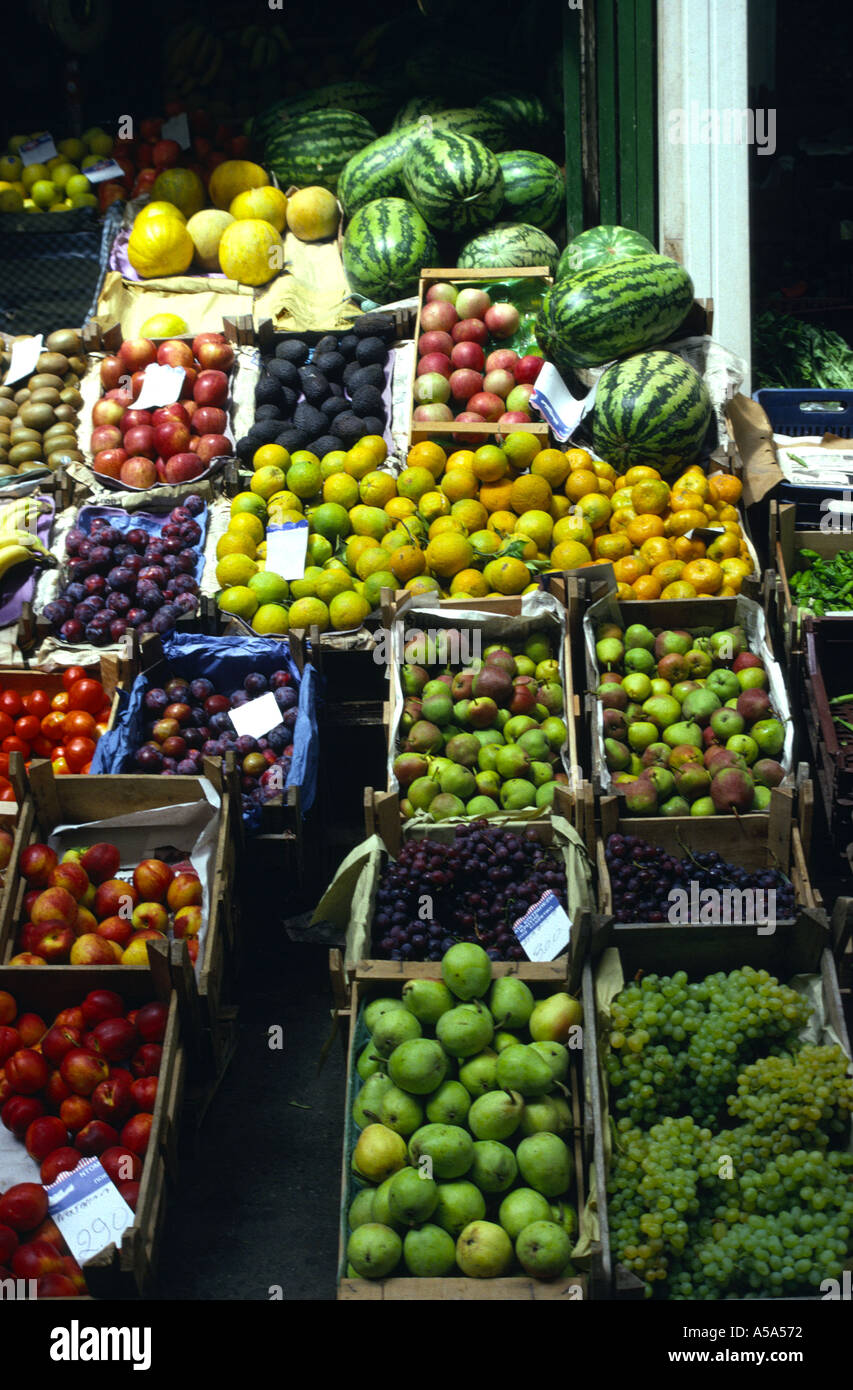 Chania covered market crete hi-res stock photography and images - Alamy