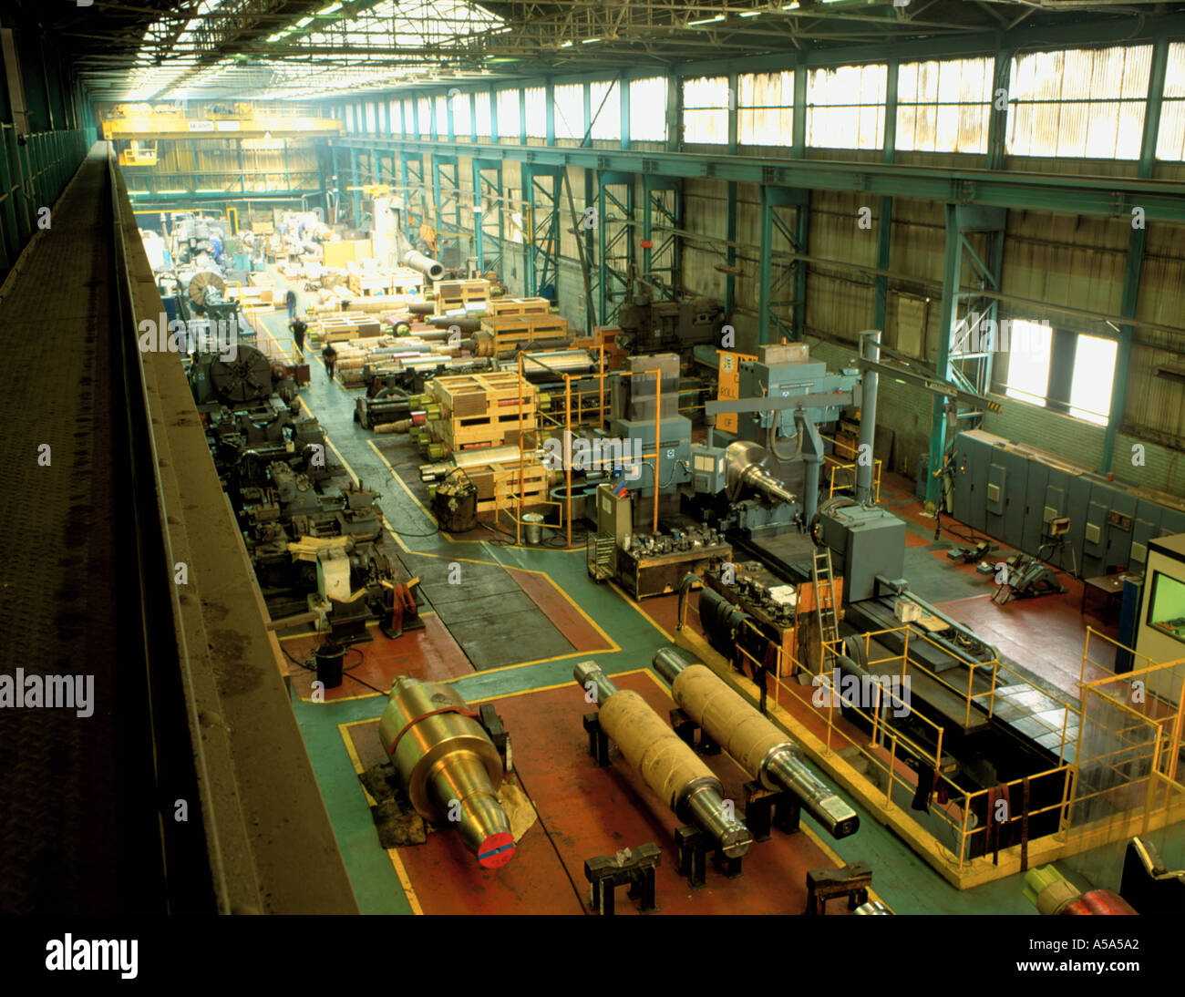 General view of a large heavy engineering works, Gateshead, Tyne and ...