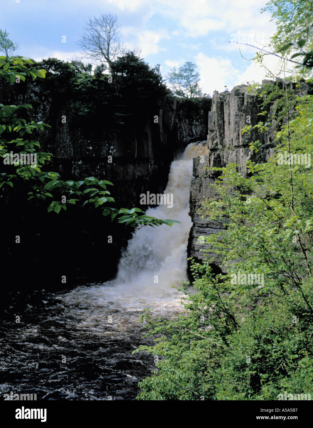 Spectacular High Force waterfall on the River Tees above Middleton-in ...