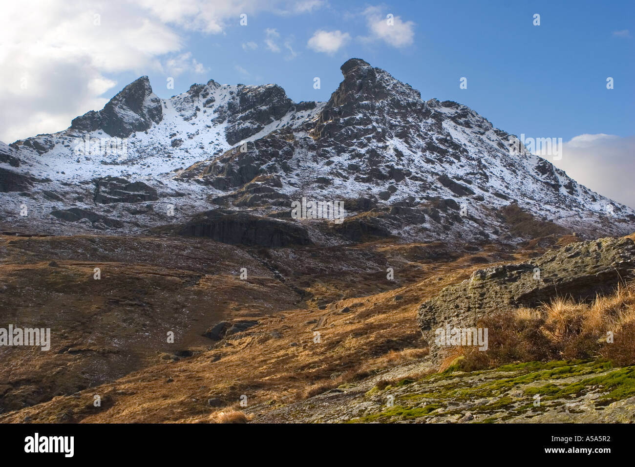 Scottish Winter snow Landscape; The Summit of Arrochar, known as the ...