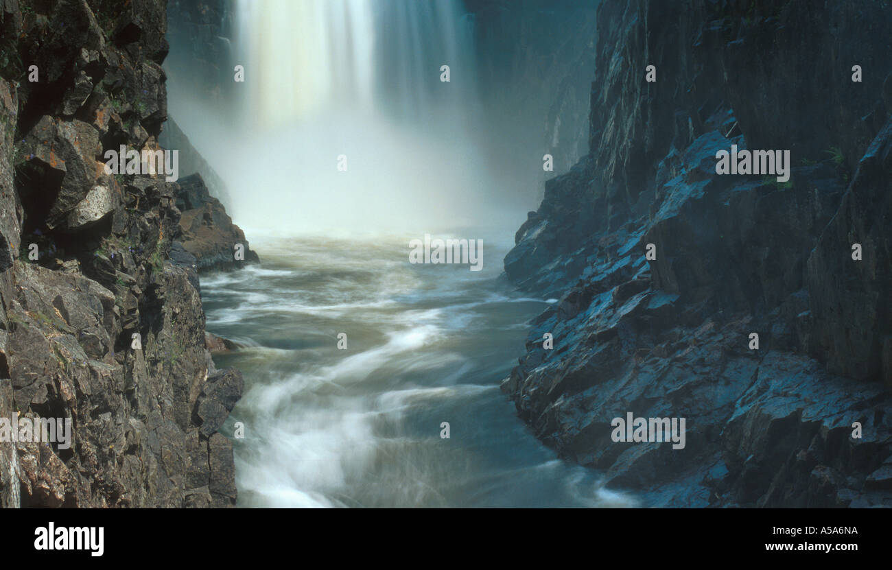 wilderness waterfall scenery Stock Photo - Alamy