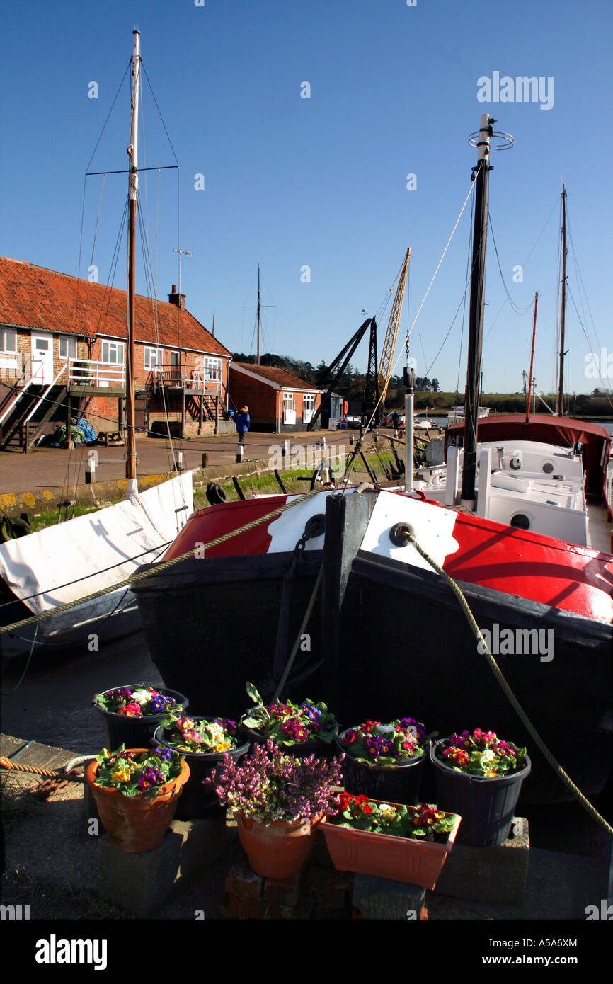 The Harbour at Woodbridge in Suffolk UK Stock Photo - Alamy