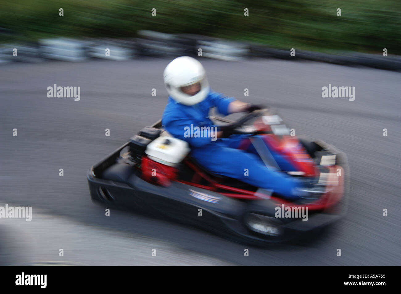 Go Karts view from on Go kart camera on and off kart with blur and ...