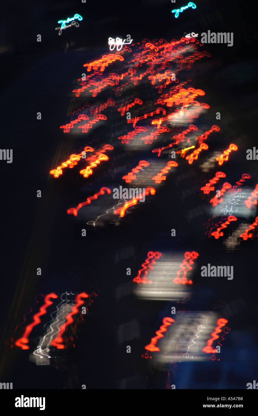 Rush hour night traffic LA USA Stock Photo - Alamy