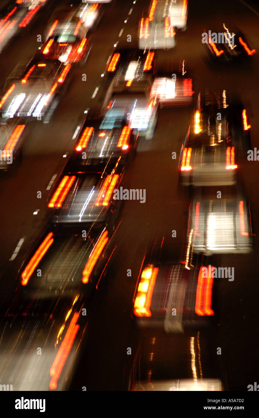 Rush hour traffic on freeway California Stock Photo - Alamy