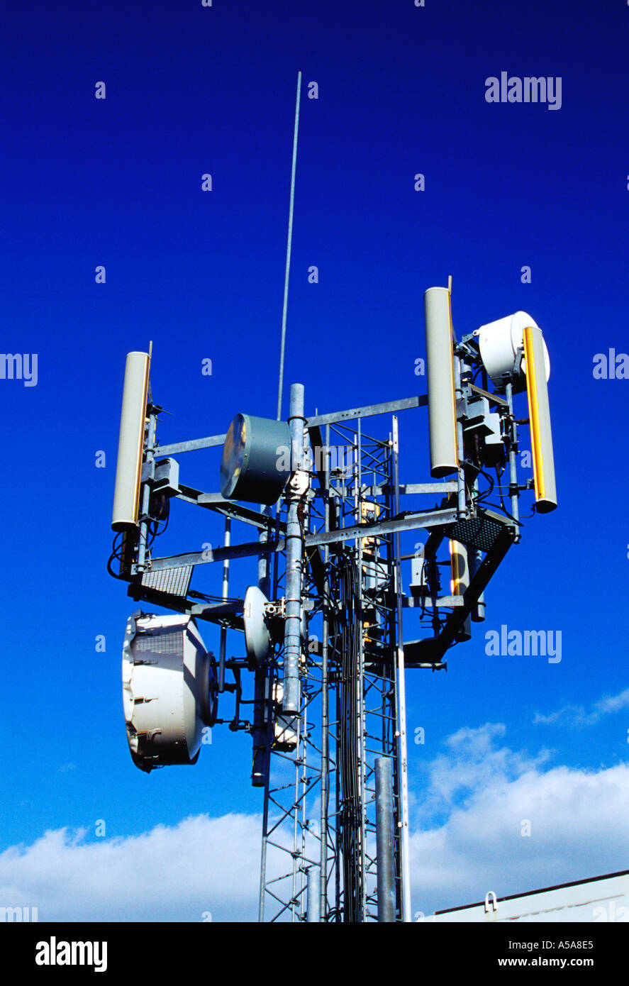 Mobile Phone Tower and Antennas Stock Photo - Alamy