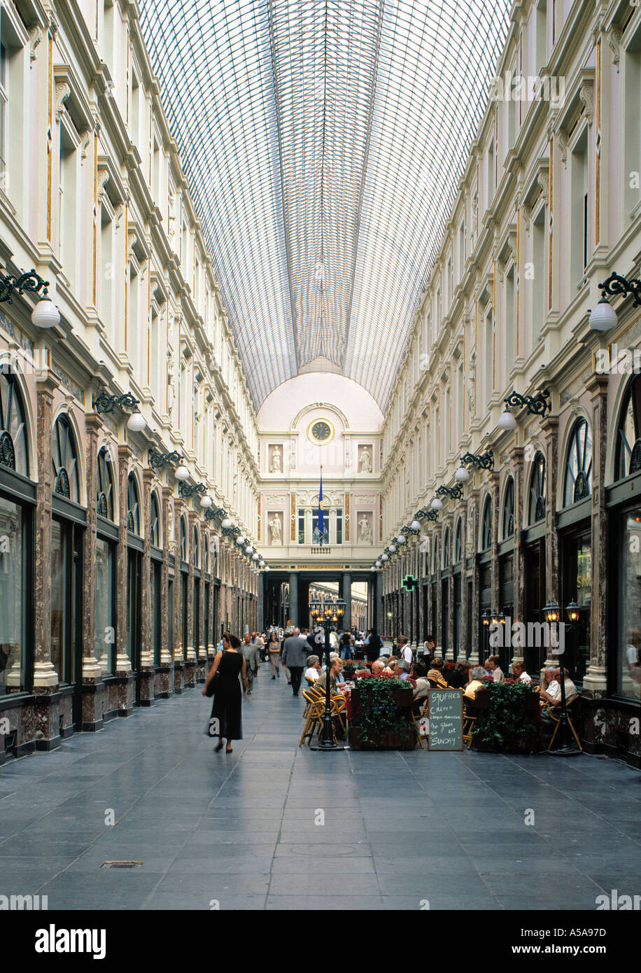 Galeries Royales Saint Hubert, Brussels, Belgium Stock Photo - Alamy
