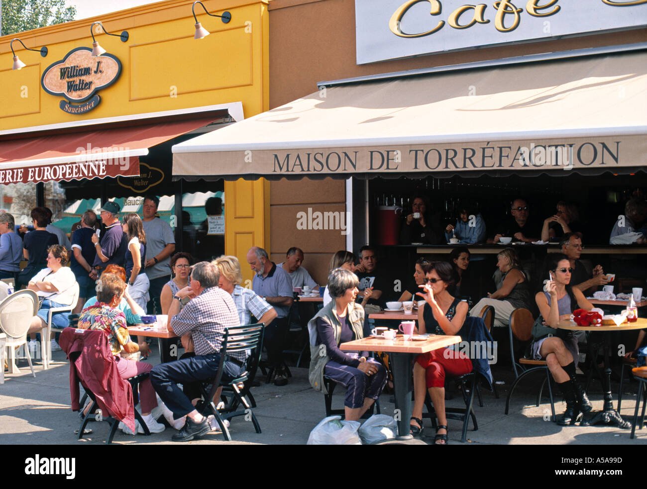 Cafe, Montreal, Quebec, Canada Stock Photo - Alamy