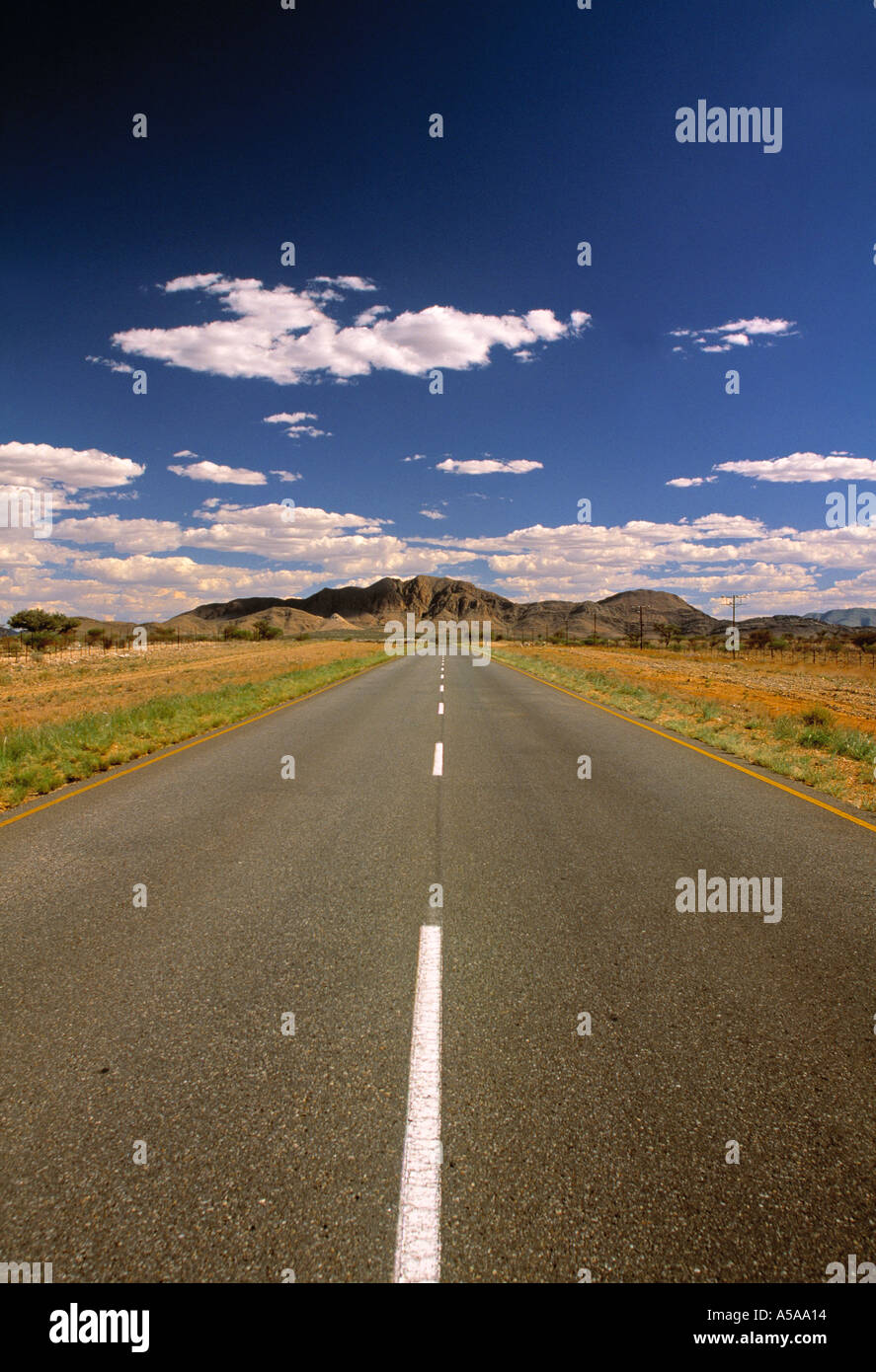 Road, Rehoboth, Central Plateau, Namibia Stock Photo - Alamy