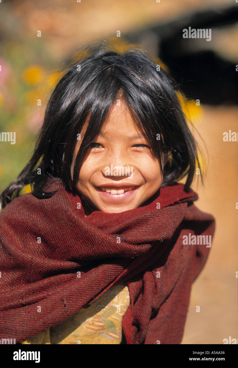 Girl, Solu Khumbu, Nepal Stock Photo - Alamy