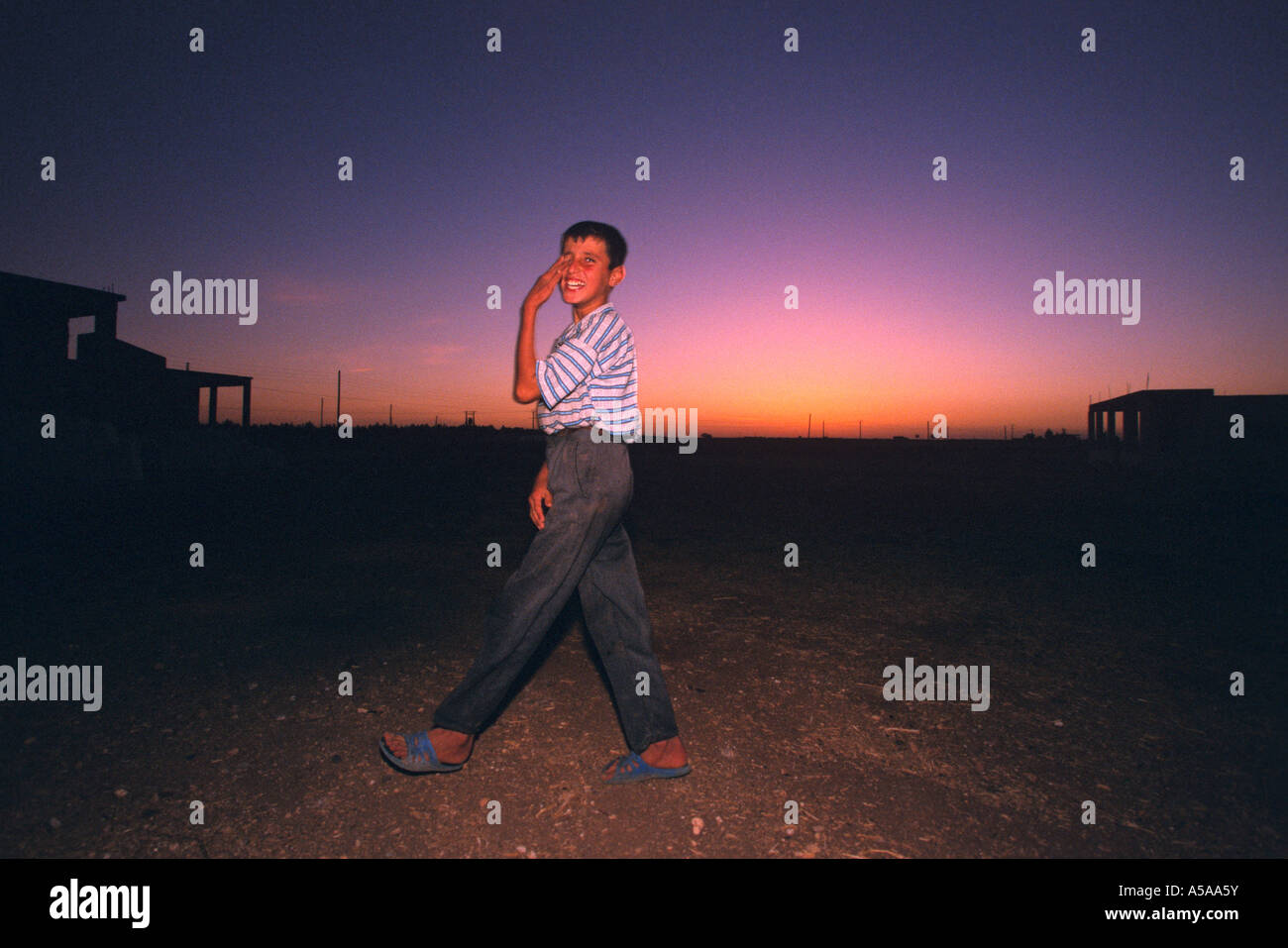 A Syrian boy posing for the camera in Aleppo Stock Photo - Alamy
