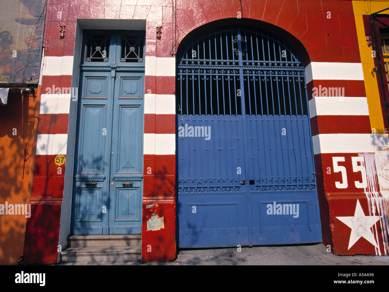 Barrio Recoleta, Santiago, Chile Stock Photo - Alamy