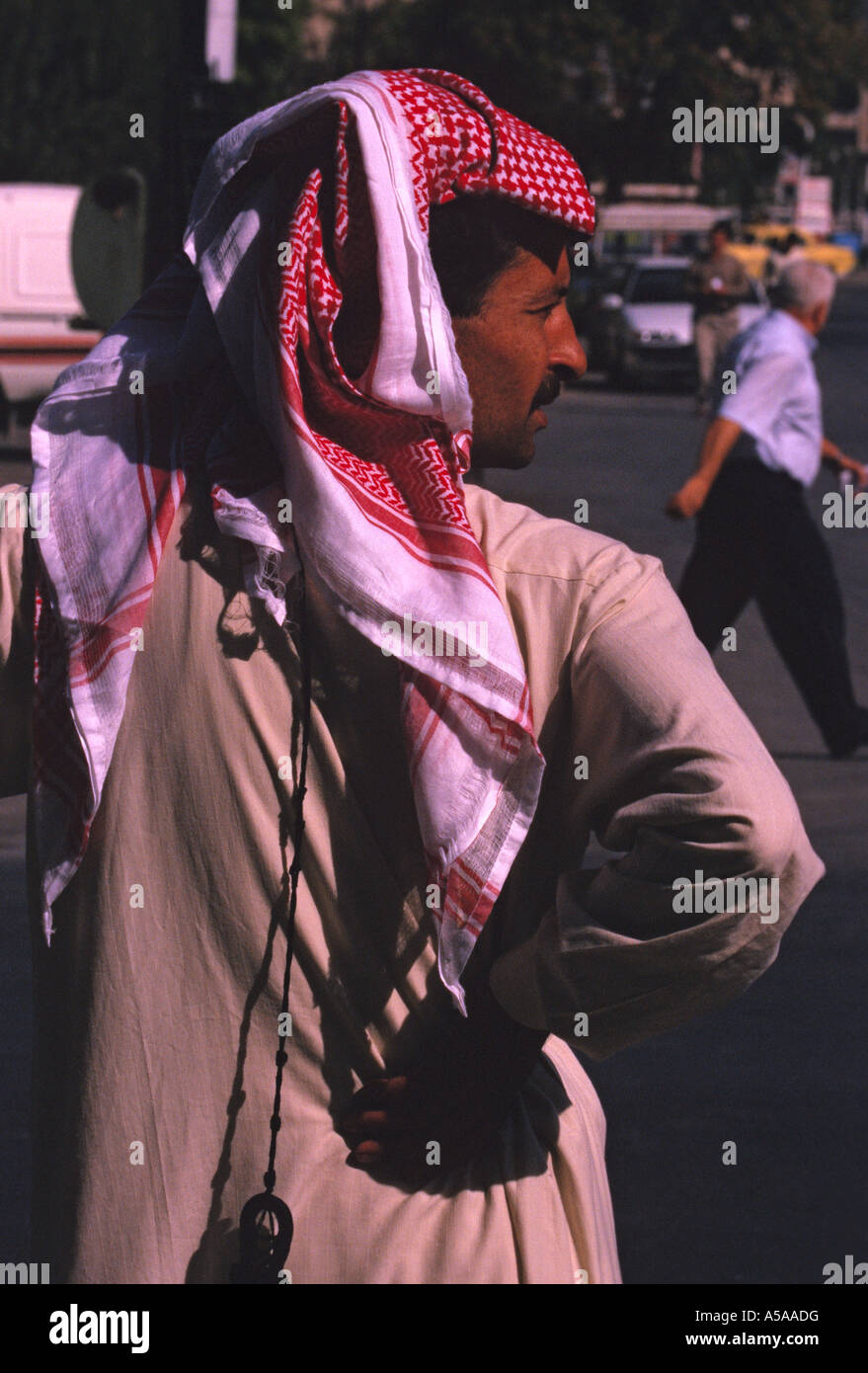 Man walking down the street of Aleppo Syria Stock Photo - Alamy