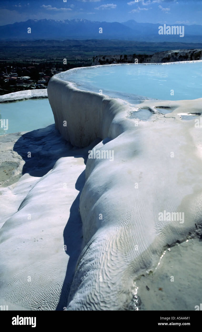 The springs at Pamukkale Turkey Stock Photo - Alamy