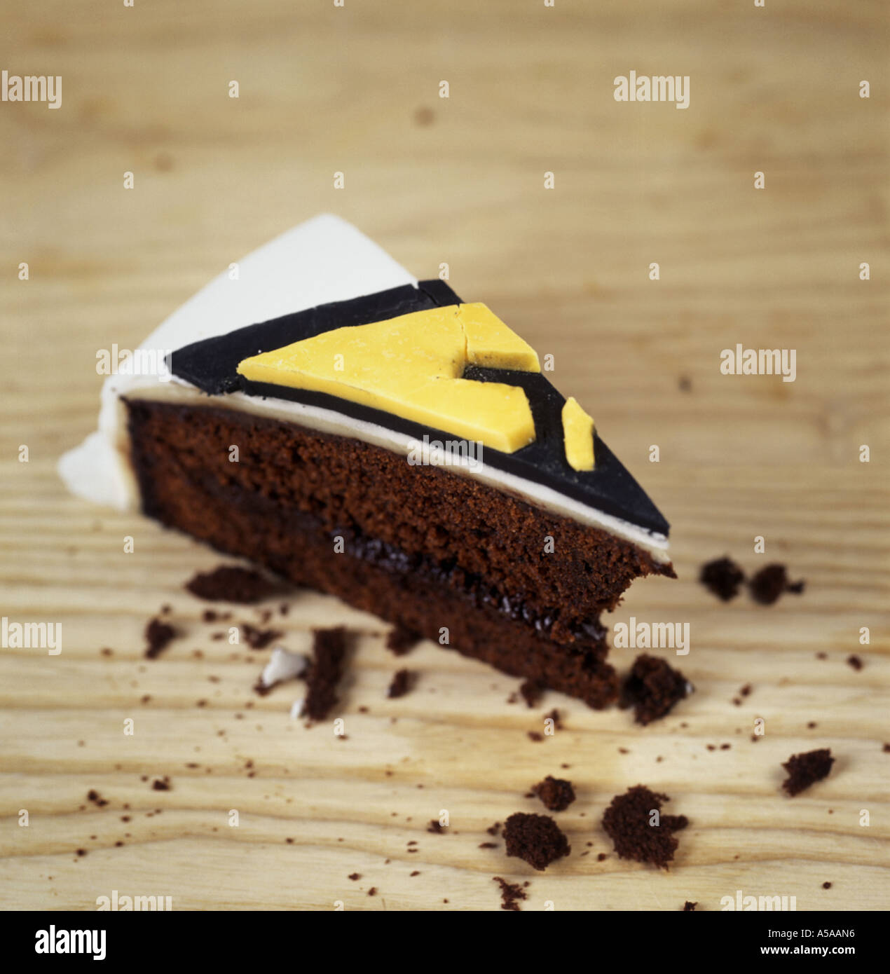 a cake with a poison sign made from icing Stock Photo - Alamy